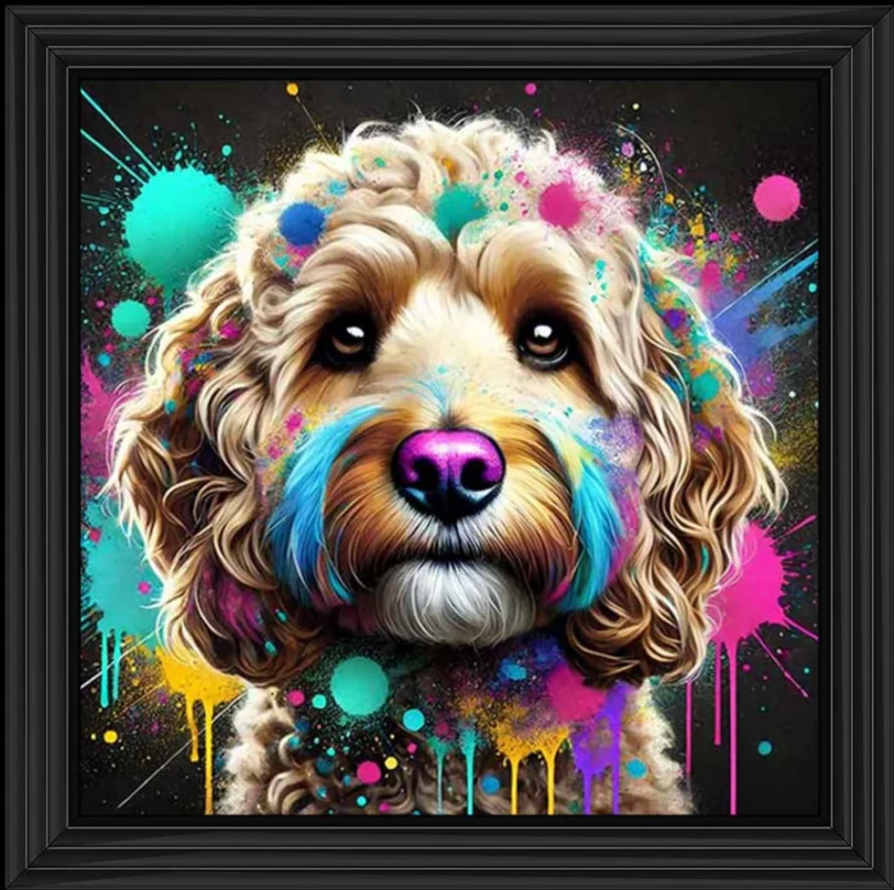 Rainbow Cockapoo Picture - Norwich Art